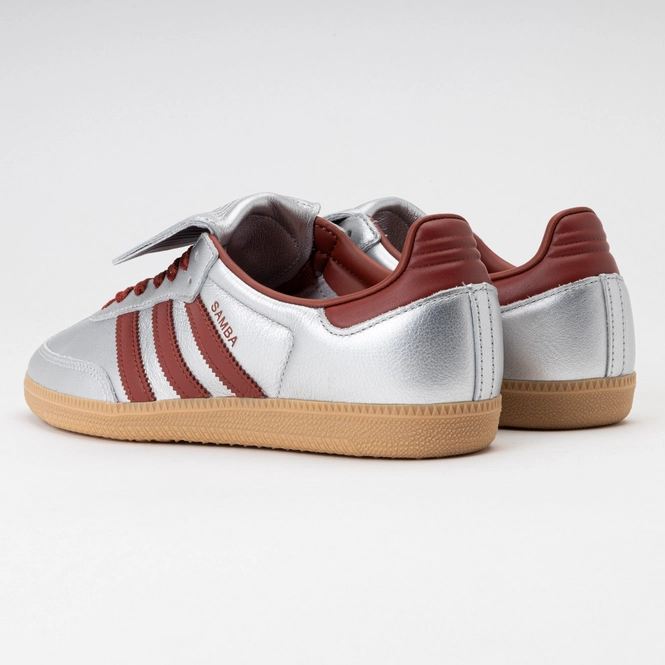 adidas Women Samba LT Silver Metallic / Preloved Ruby / Gum 3 | Sneaker ...