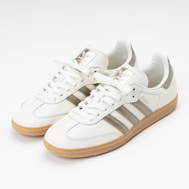 adidas Women Samba OG Off White / Cyber Metallic / Wonder Gold Met ...