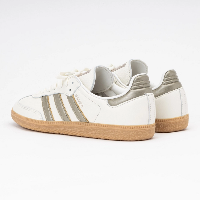 adidas Women Samba OG Off White / Cyber Metallic / Wonder Gold Met ...