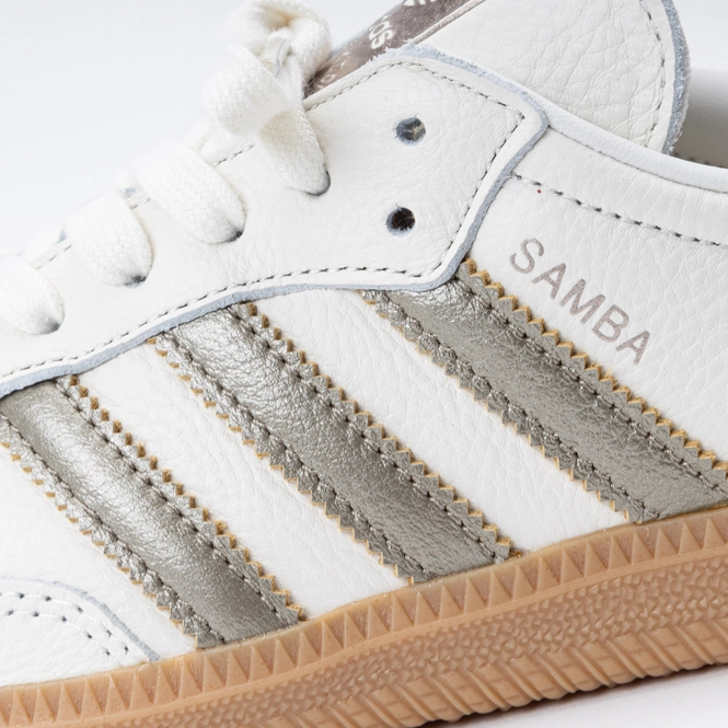 adidas Women Samba OG Off White / Cyber Metallic / Wonder Gold Met ...