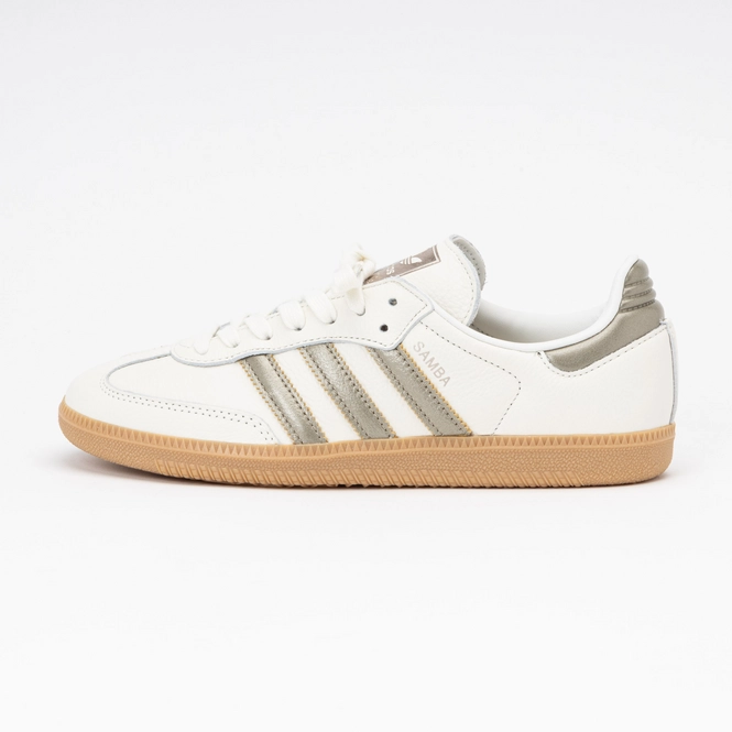 adidas Women Samba OG Off White / Cyber Metallic / Wonder Gold Met ...