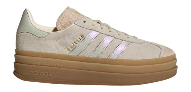 adidas Women Gazelle Bold Grey One / Cream White / Cream White ...