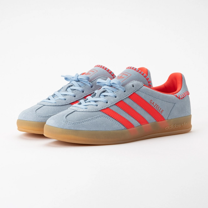 adidas Women Gazelle Indoor Lucid Red / Clear Sky / Lucid Red | Sneaker ...