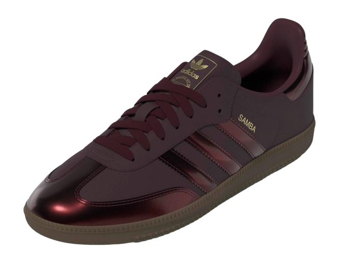 Adidas Women Samba OG Maroon / Maroon / Gold Met | SneakerBAAS