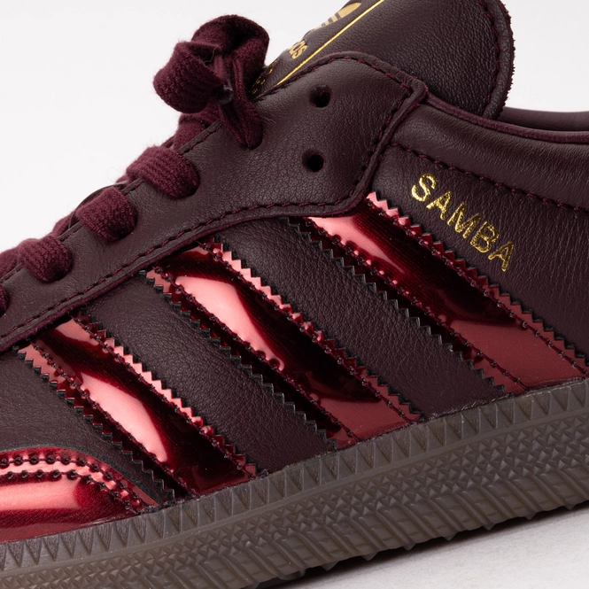 Adidas Women Samba OG Maroon / Maroon / Gold Met | Sneaker District