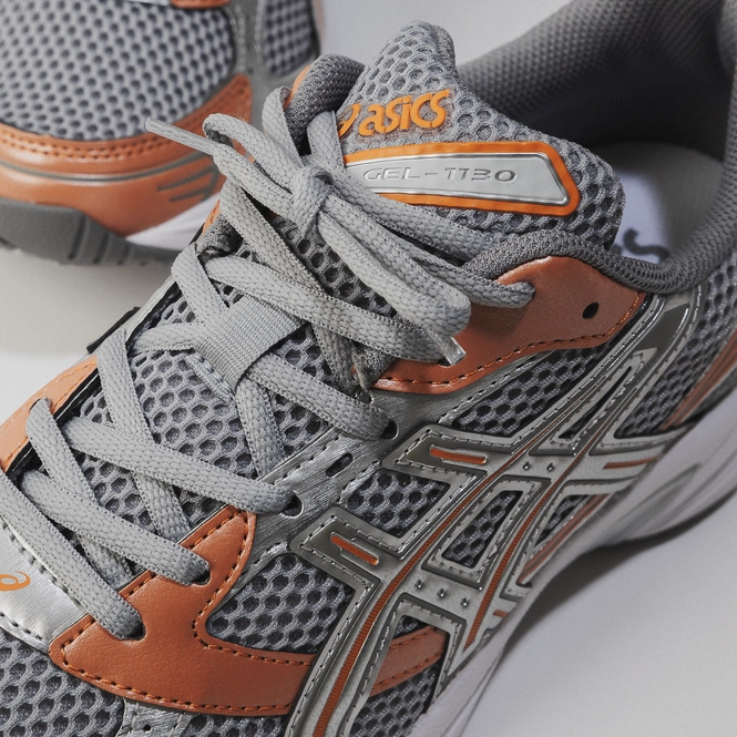 ASICS Men GEL-1130 Cement Grey/Rust Orange | Sneaker District