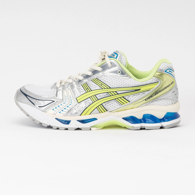 ASICS Unisex GEL-KAYANO 14 White/Lime Green | Sneaker District