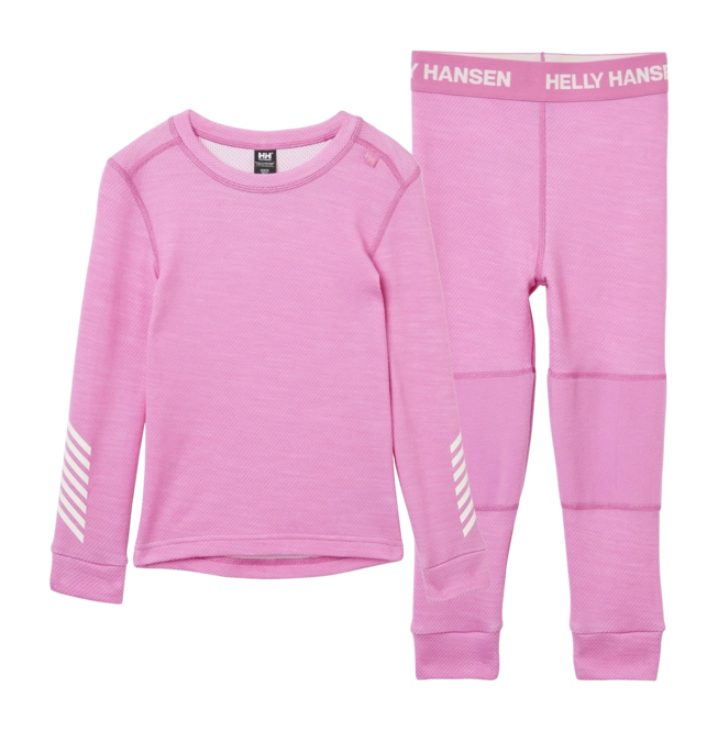 Lange Unterwäsche Set Helly Hansen Lifa Merino Set Kinder Meta Pink ...