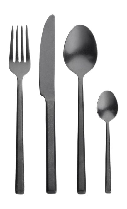 Cutlery Set Serax Pure Cutlery By Pascale Naessens Black (24 pc ...