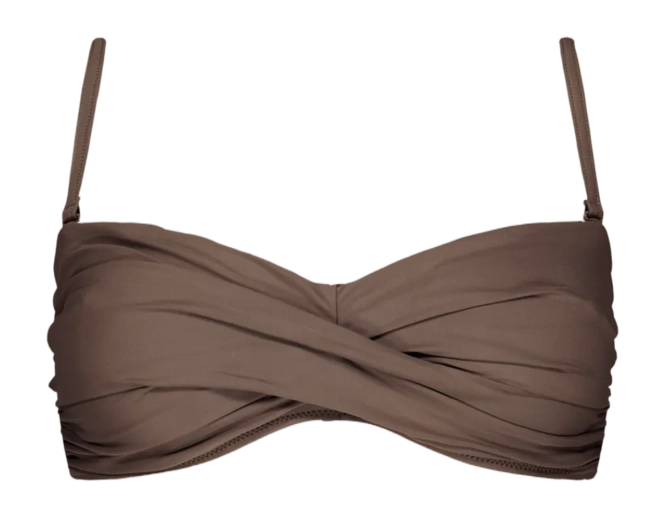 Bikinitop Barts Women Kelli Twisted Bandeau Coffee | Outdoorsupply