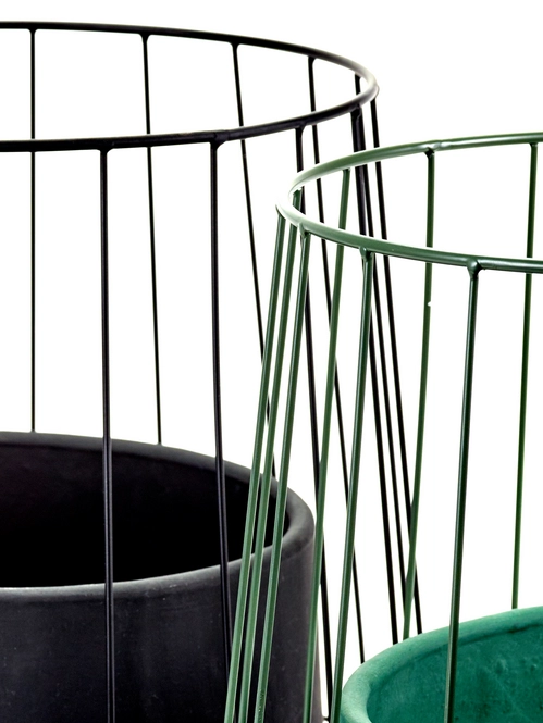 Flower Pot Serax Urban Jungle By Marie Michielssen Black 37 x 37 x 45 ...