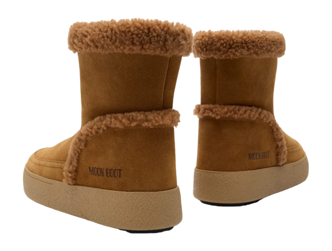 Stiefeletten Moon Boot Ltrack Tina Damen Cognac | Schneestiefelshop