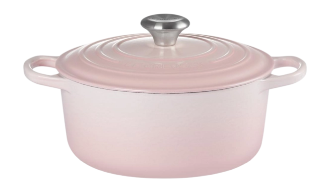 Casserole Le Creuset Signature Shell Pink 24 cm | Boutique De Chef