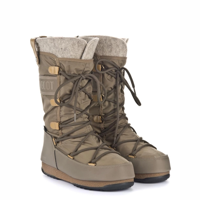 Snowboot Felt Sand Monaco Moon Boot | Snowbootsexpert