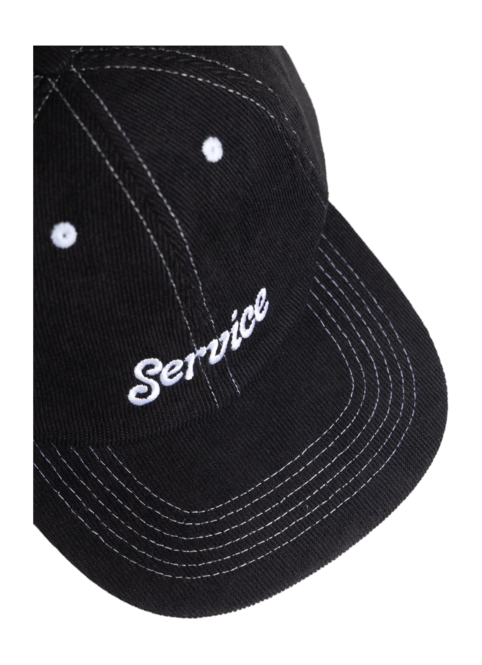 Cap Service Works Unisex Service Script Cord Black | Sneaker District
