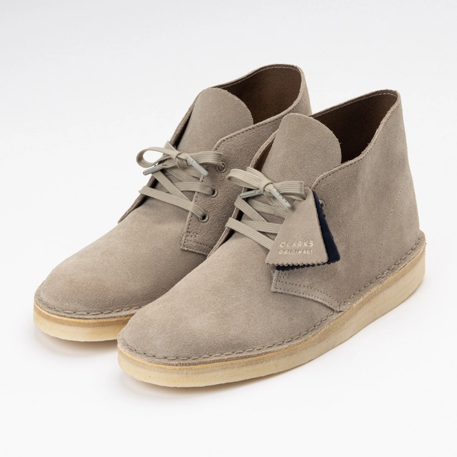 Clarks Originals Men Desert Coal Stone Suede | Sneaker District