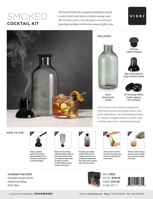 Cocktail set Viski Alchemi Smoked (3-Piece) | Cookwarestore