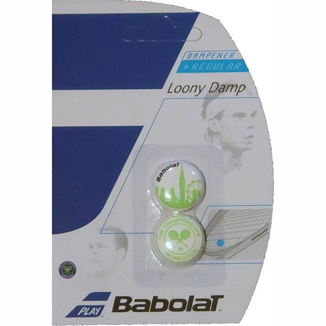 Schlägerdämpfer Babolat Wimbledon Dampener X2 White Green | Tennisplanet.de