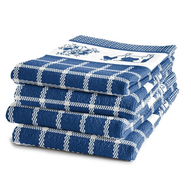 Keukendoeken DDDDD Dutchie Blue (set van 6) | Kookexpert