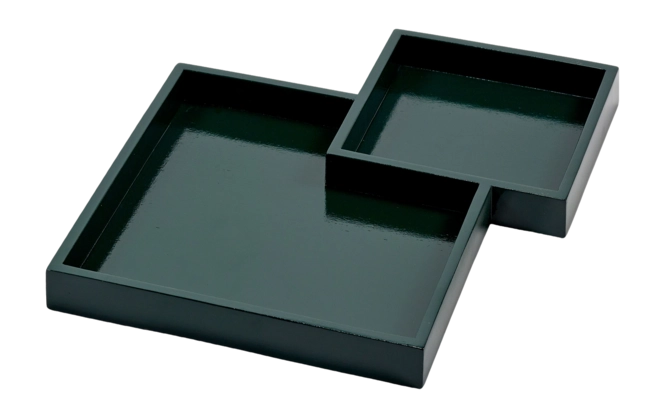 Tray Serax Dark Green Cubit Green (41 x 36 x 3.5 cm) | Cookwarestore