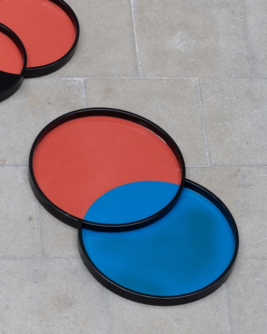 Dienblad Serax Red Blue Yo-Yo Blue (65 x 40 x 3 cm) | Stijlvol in Huis