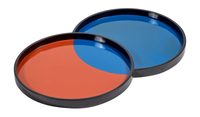 Dienblad Serax Red Blue Yo-Yo Blue (65 x 40 x 3 cm) | Stijlvol in Huis