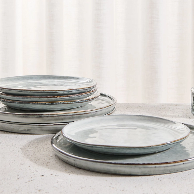 Essteller Salt & Pepper Artisan Green 27,5 cm (4er Set) | Kochexperte