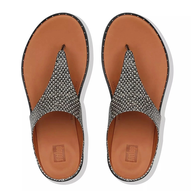 FitFlop Banda™ II Dotted-Snake Toe Post Natural Snake | Onlybrands
