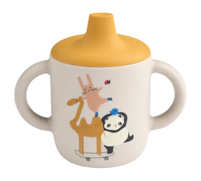 Drinkbeker Liewood Neil Sippy Cup Around The World / Sandy 150 ml ...