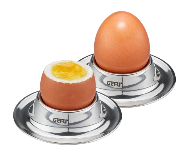 Egg Cup Gefu Ovo Silver (2-piece) | Cookwarestore
