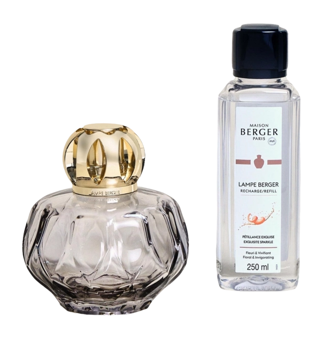 Brûleur de Parfum Maison Berger Lampe Berger Rosalie Gris ...