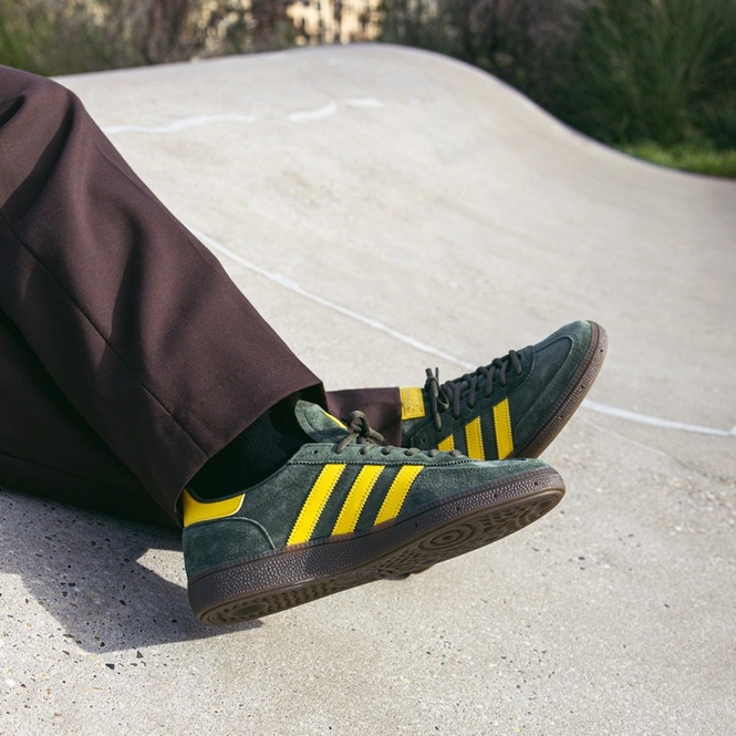 adidas Handball Spezial Night Cargo/Tribe Yellow/Gum | Sneaker District