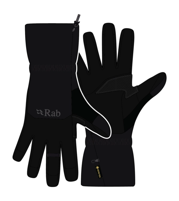 Gants Rab Homme Guide GTX Gauntlets Black | Equipementaventure