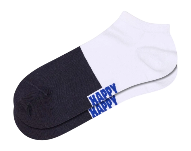 Happy Socks Unisex 3-Pack Bulldog Low Socks Black | Etrias.nl