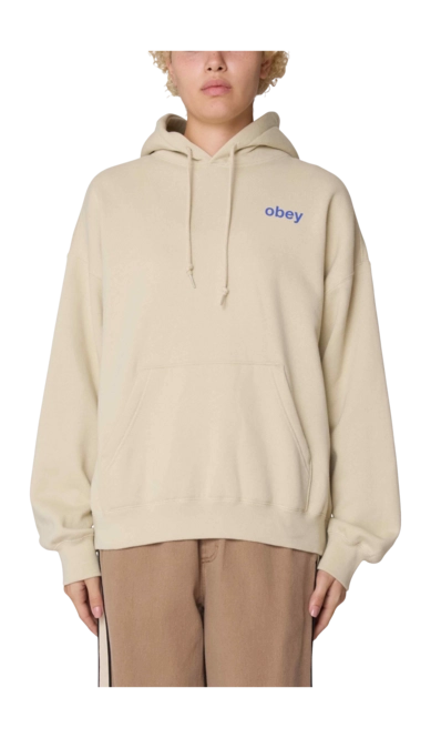 Hoodie Obey Women Time Baggy Relaxed Sand | Sneaker District