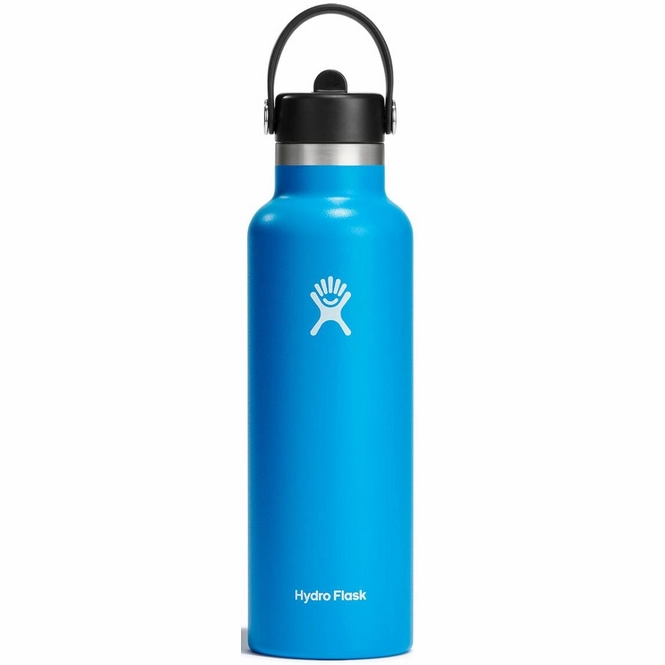 Thermal Flask Hydro Flask Standard Flex Straw Cap Pacific 621 ml ...