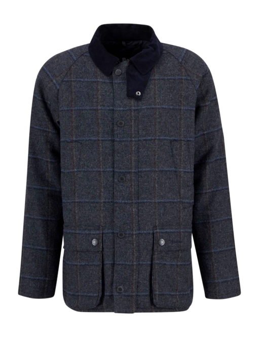 Jas Barbour Men Bedale Check Wool Jacket Blue | Outdoorsupply