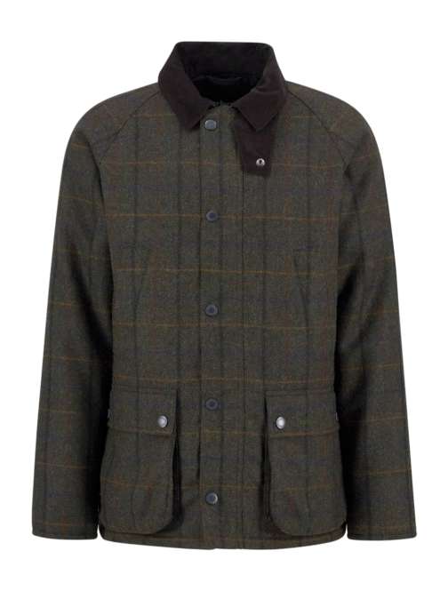 Jas Barbour Men Bedale Check Wool Jacket Brown | Outdoorsupply