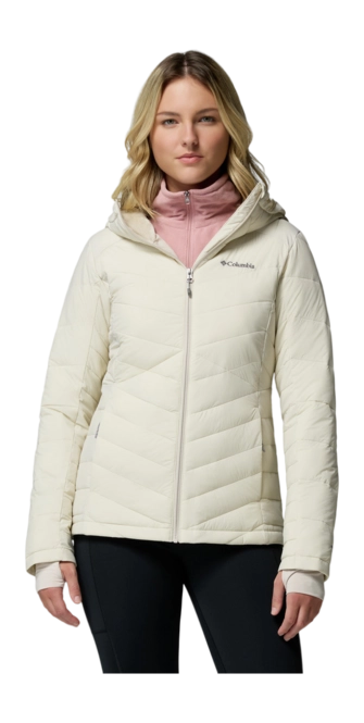 Jas Columbia Women Joy Peak II Hooded Jacket Dark Stone | Outdoorsupply