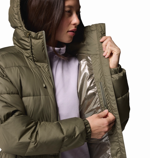 Jacket Columbia Women Pike Lake III Long Jacket Stone Green ...