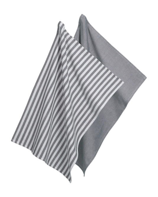 Keukendoek Kela Caja Donker Grijs (Set van 2) - 50 x 70 cm | Kookexpert