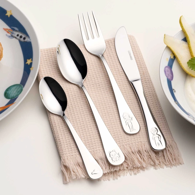 Kinderbesteckset Leonardo Bambini Avventura (4er Set) | Kochexperte