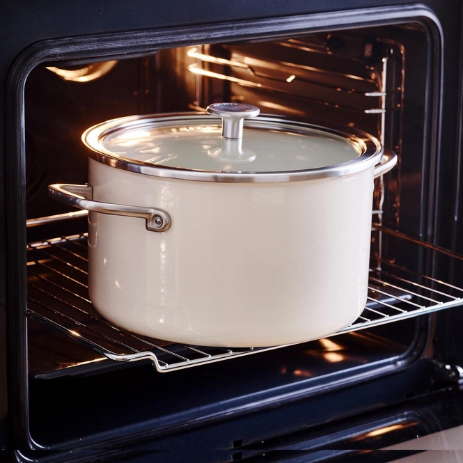 Cocotte KitchenAid Almond Cream 20cm | Cuisineetcocotte
