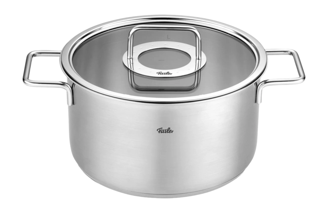 Cooking Pan Fissler Pure Collection with Glass Lid 24 cm | Cookwarestore