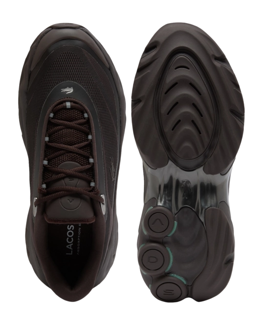 Lacoste Men Spinor Premium Dark Brown Dark Brown | Sneakers.nl