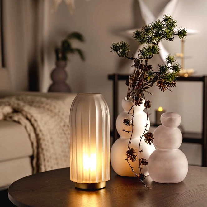 LED Lampe Leonardo Silenzio Grau 28 cm | Kochexperte