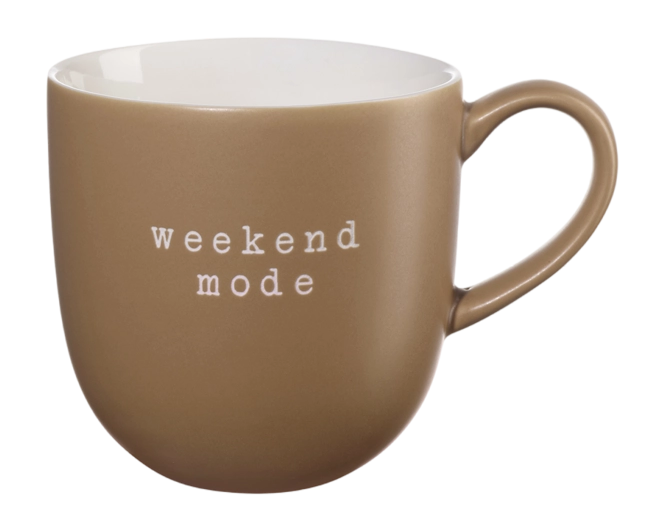 Tasse ASA Selection Hey! Weekend Mode Brown 350 ml | Kochexperte