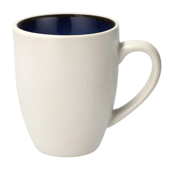 Mug Bitz Gastro White / Dark Blue 300 ml (Set of 4) | Cookwarestore