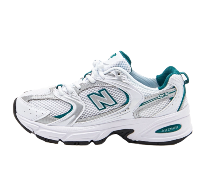 New Balance MR530AB White / Silver Metalic / Turquoise | Sneaker ...