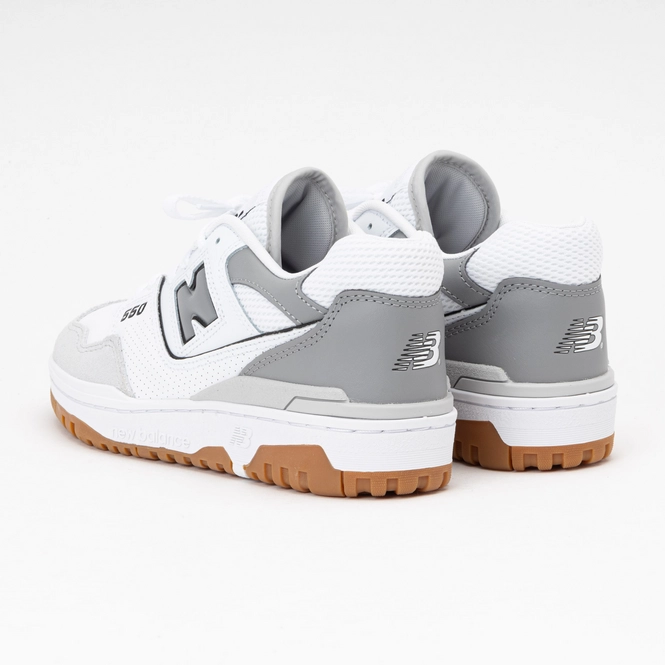 Trainers New Balance Unisex BB550ESC White/Slate Grey/Brighton Grey | Sneaker District COM